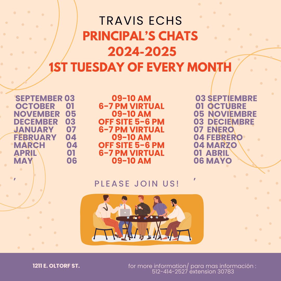 Parent Support Specialist & Coffee with the Principal | Travis Early ...
